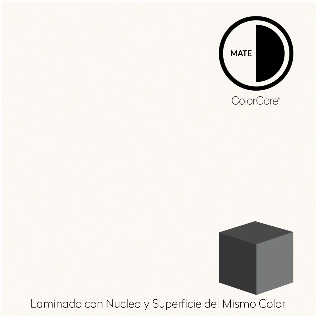 Formica® ColorCore® New White CC Mismo Núcleo 1.22 x 3.05 mts. Laminado ...