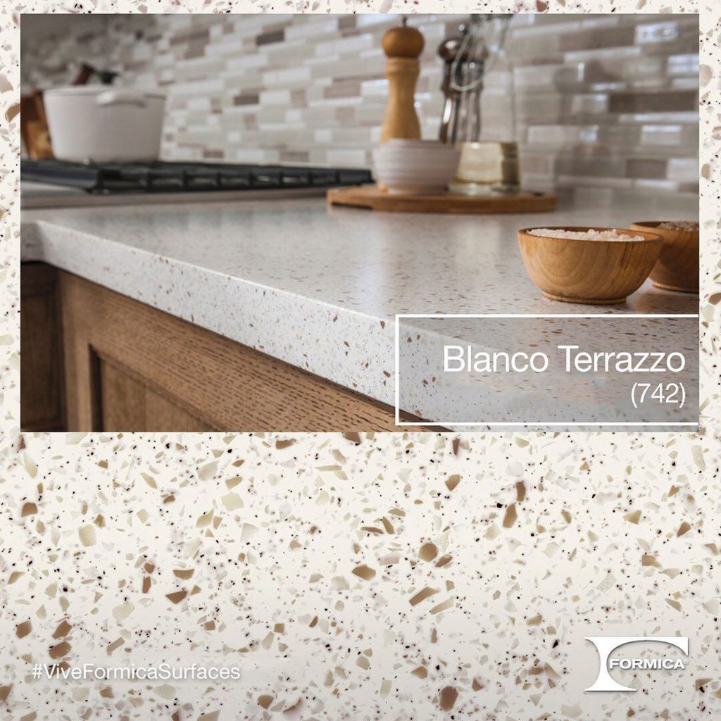Formica® Placa De Superficie Sólida Everform™ Mod. 742 Blanco Terrazo .76 X 3.66 mts. Espesor 12 ...