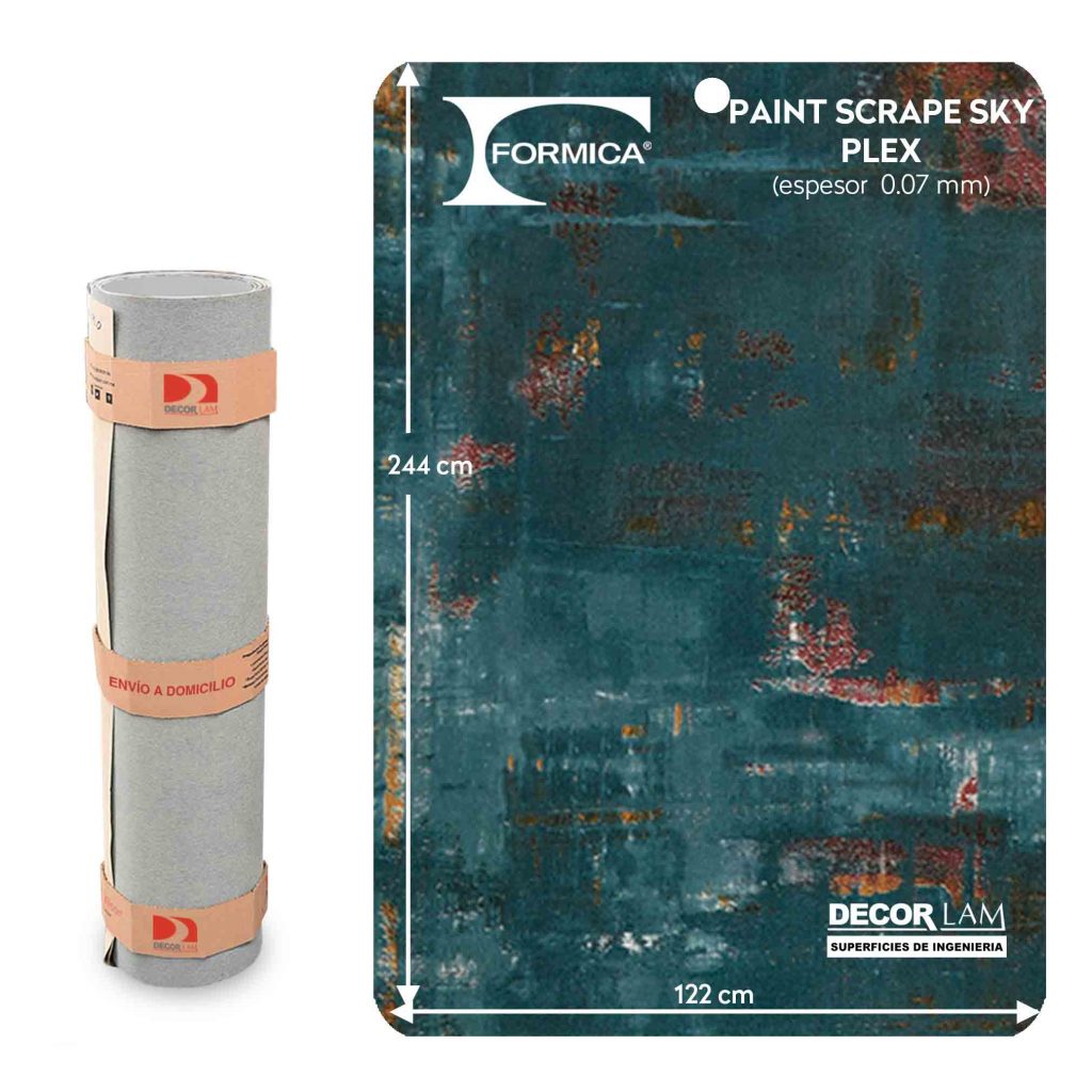 Formica® Laminado Paint Scrape Sky Modelo: 8995 Medida: 1.22 X 2.44 mts ...