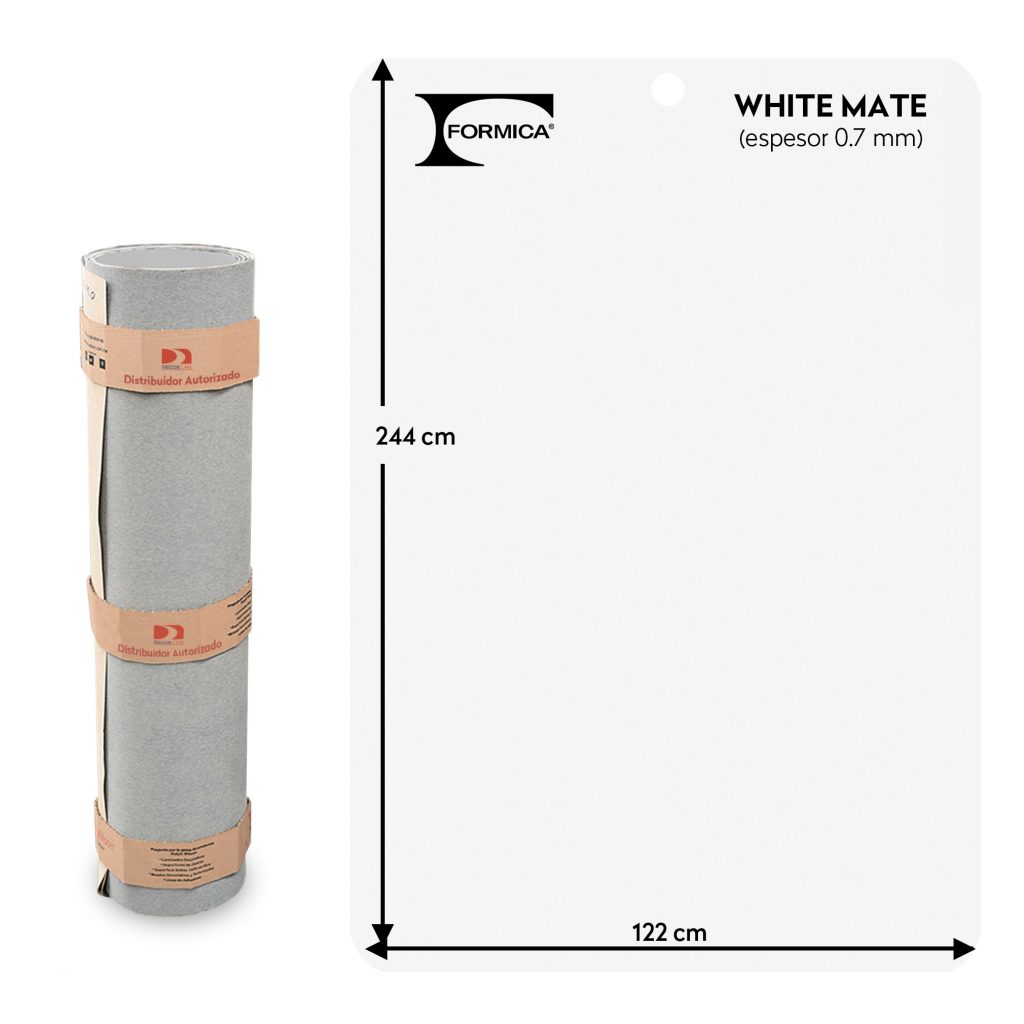 Formica® Laminado White Modelo: 949 Medida: 1.22 X 2.44 mts. En Acabado ...